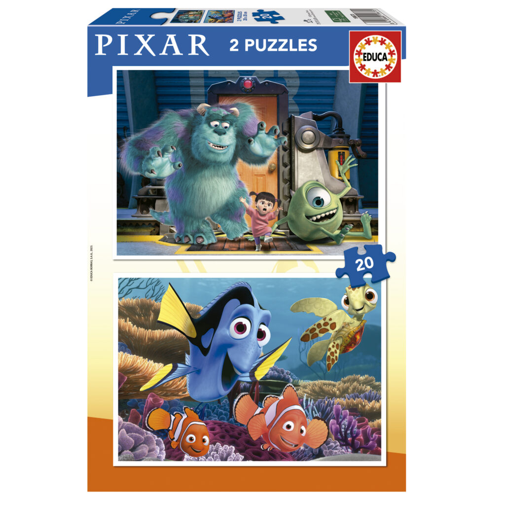 2x20 Disney Pixar (Finding Nemo + Monsters Inc.) - Educa Borras