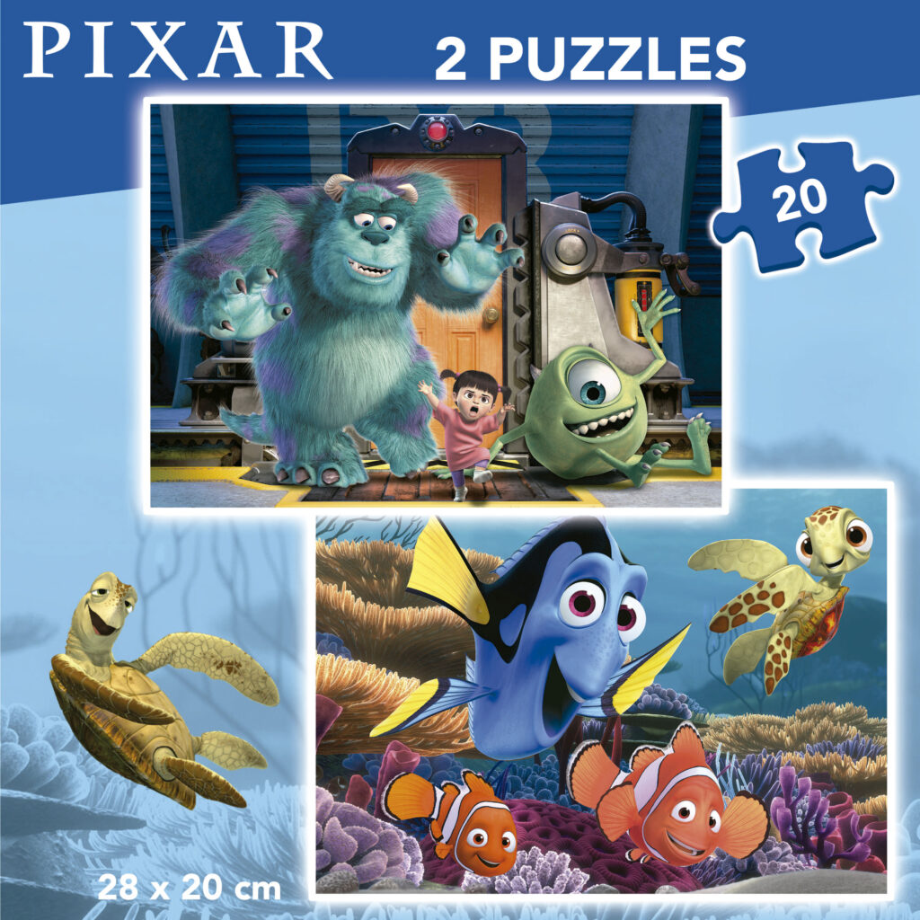 2x20 Disney Pixar (Finding Nemo + Monsters Inc.) - Educa Borras
