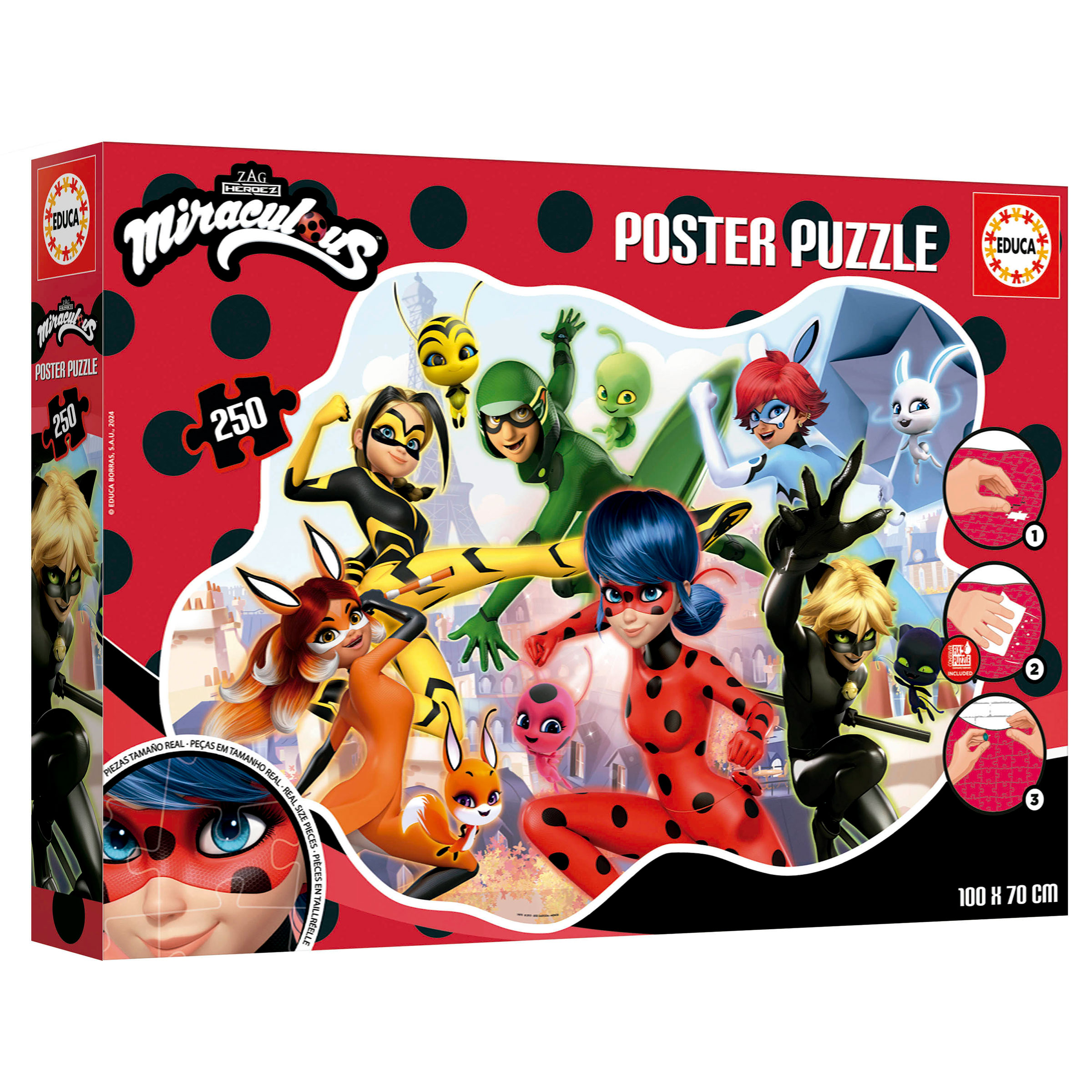 250 Poster Puzzle Ladybug - Educa Borras