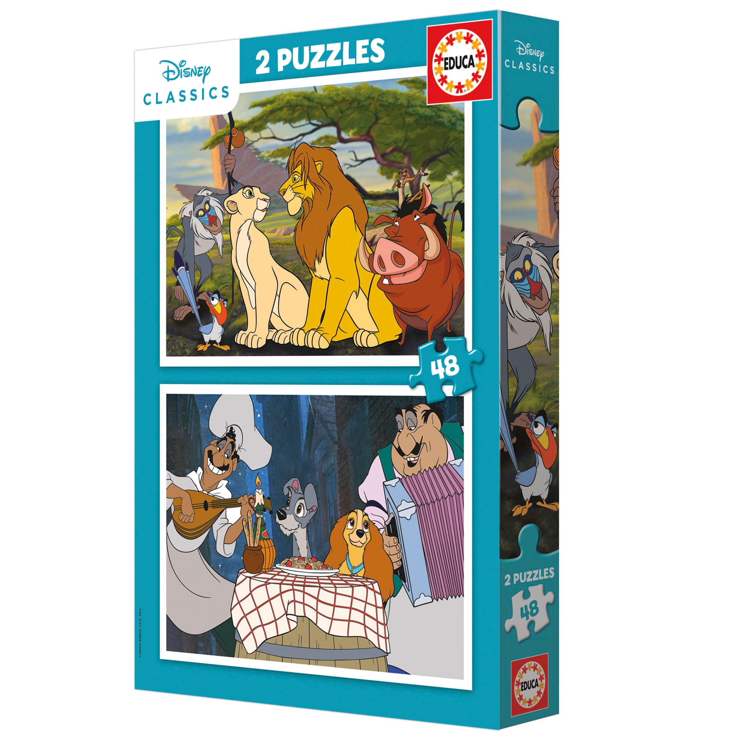 2x48 Disney Animals - Educa Borras